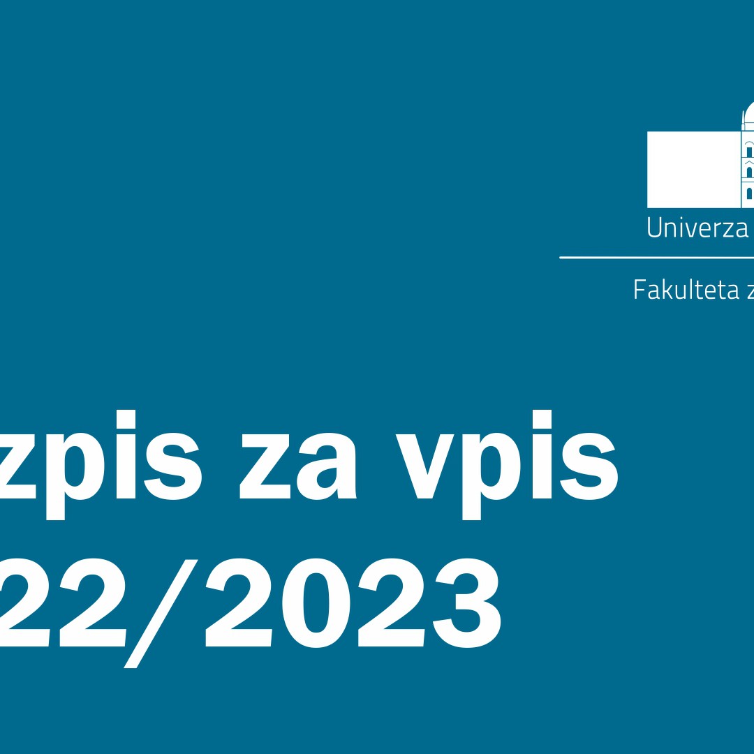 Objavljen je Razpis za vpis 2022/2023